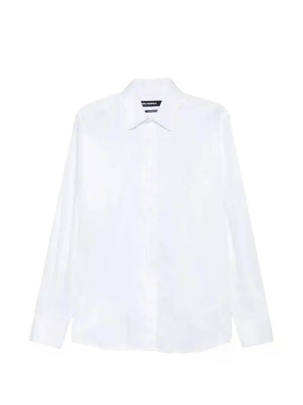 Karl Lagerfeld Long-sleeve Button-down Shirt - White
