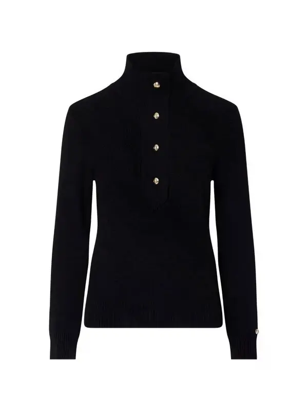 Liu Jo Buttoned Sweater - Black