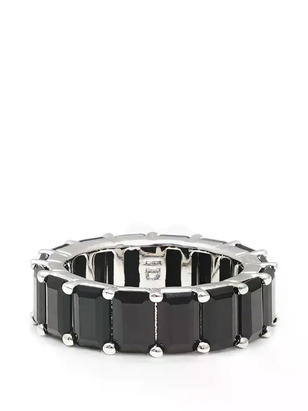 IZABEL DISPLAY Chunky Crystal-embellished Rings - Silver