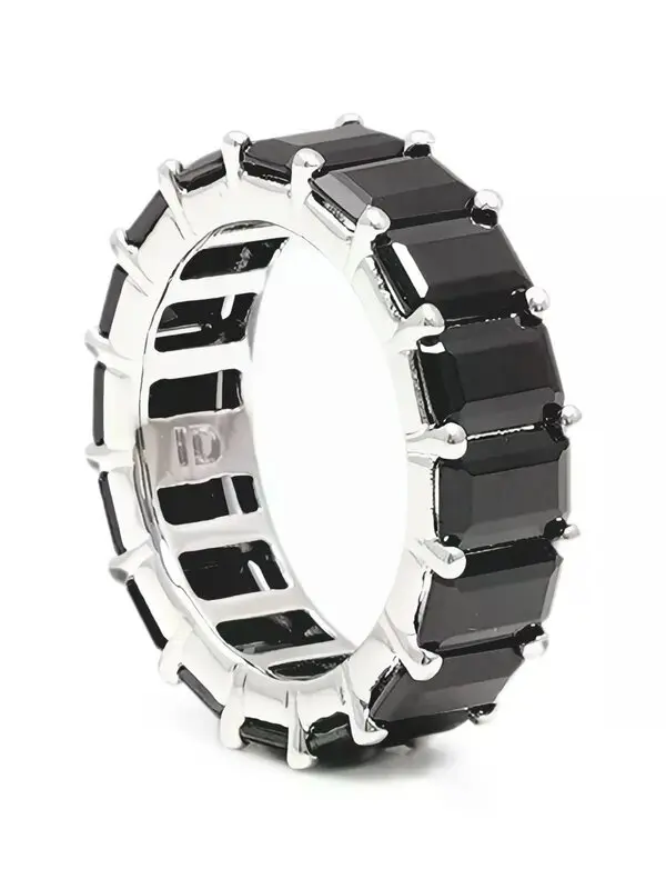 IZABEL DISPLAY Chunky Crystal-embellished Rings
