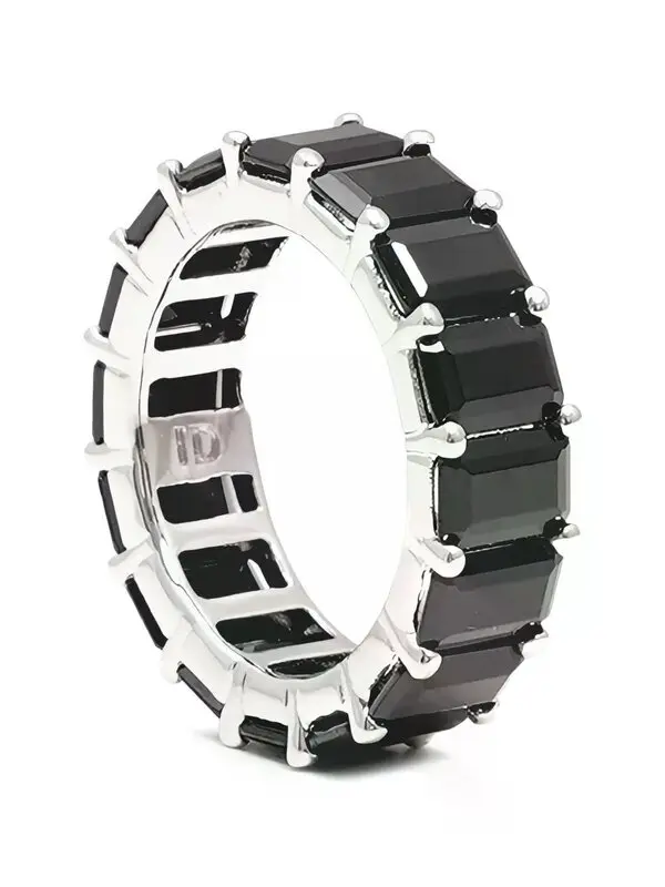 IZABEL DISPLAY Chunky Crystal-embellished Rings