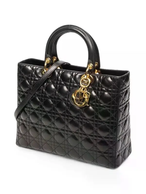 Dior Lady Tote Bag - Black