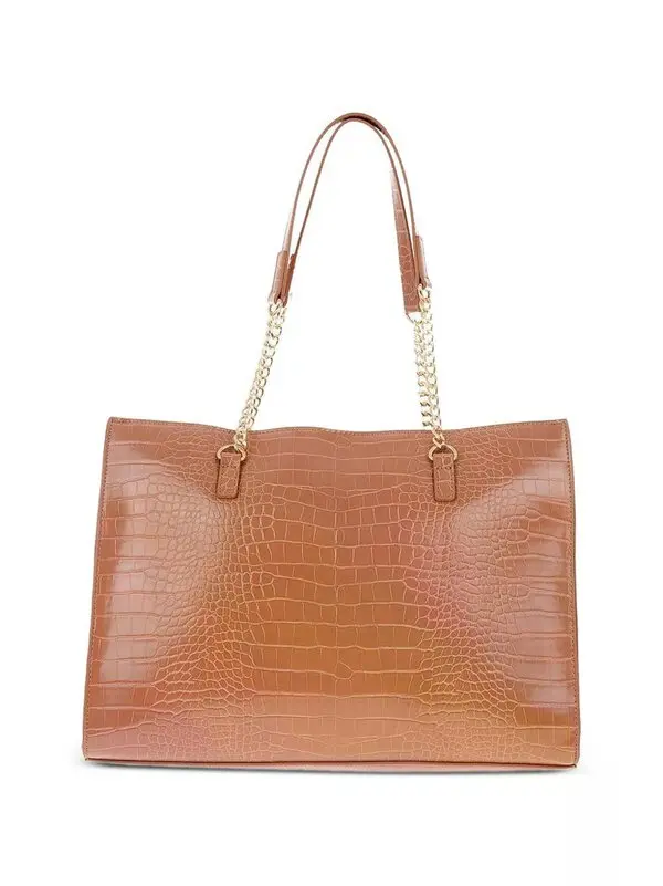 Moschino Crocodile-effect Love Tote Bag