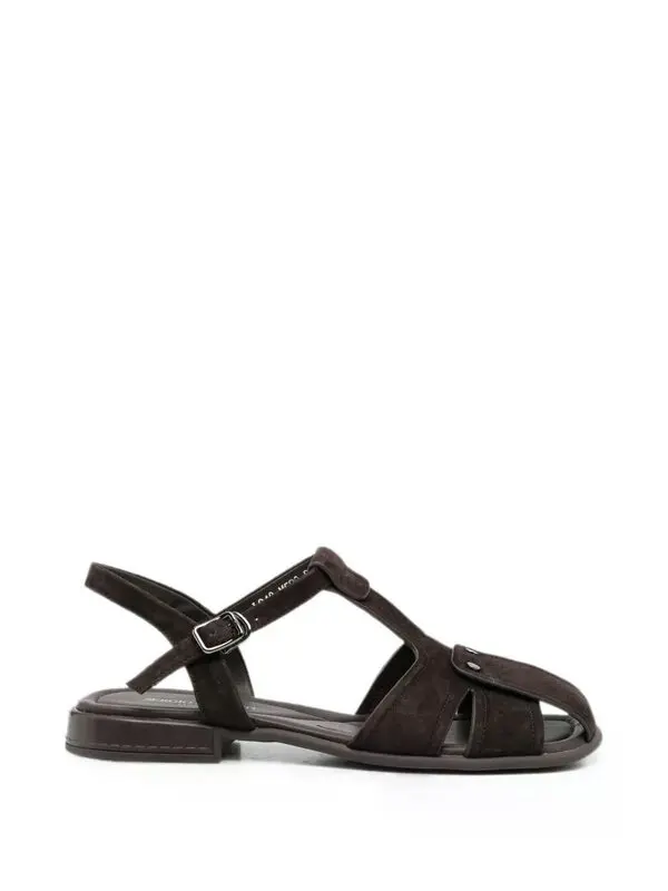 SERGIO MORETTI FIRENZE Suede Buckled Sandals