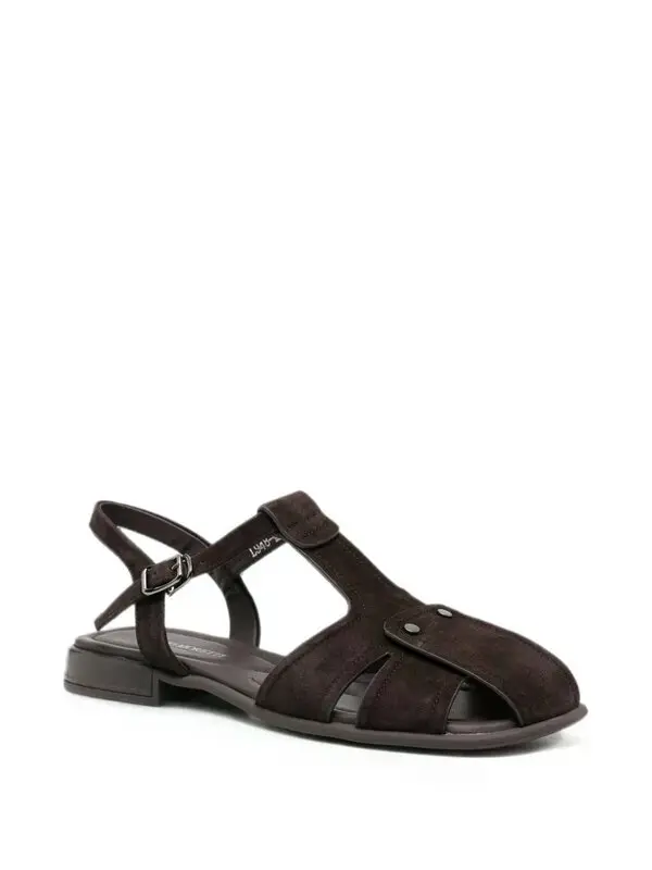 SERGIO MORETTI FIRENZE Suede Buckled Sandals