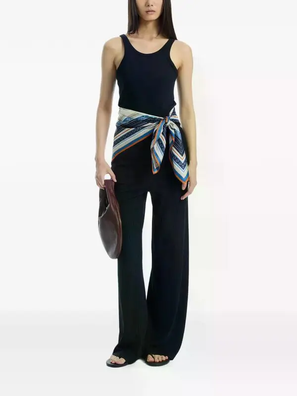 DETERM; Ribbed Open-back Tank Top