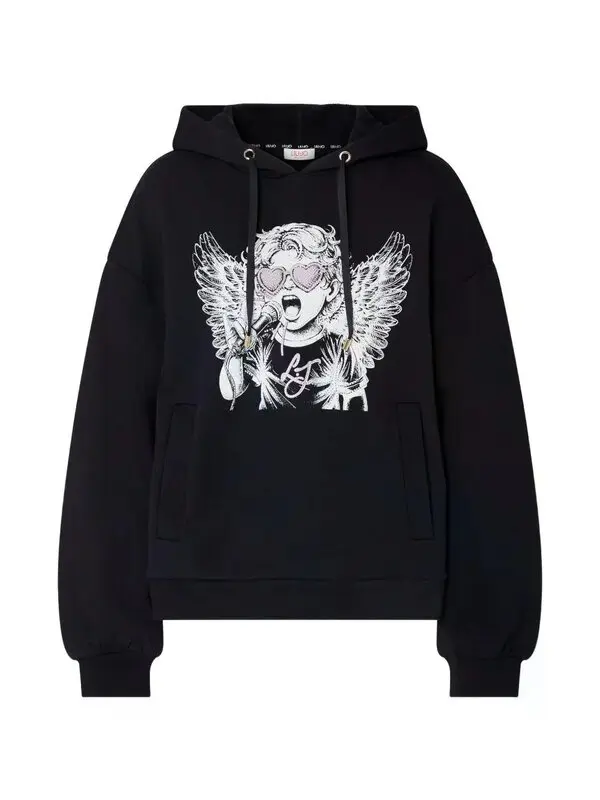 Liu Jo Graphic-print Drawstring Hoodie