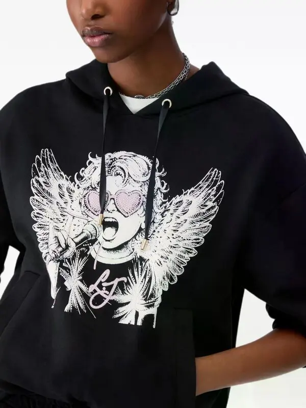 Liu Jo Graphic-print Drawstring Hoodie