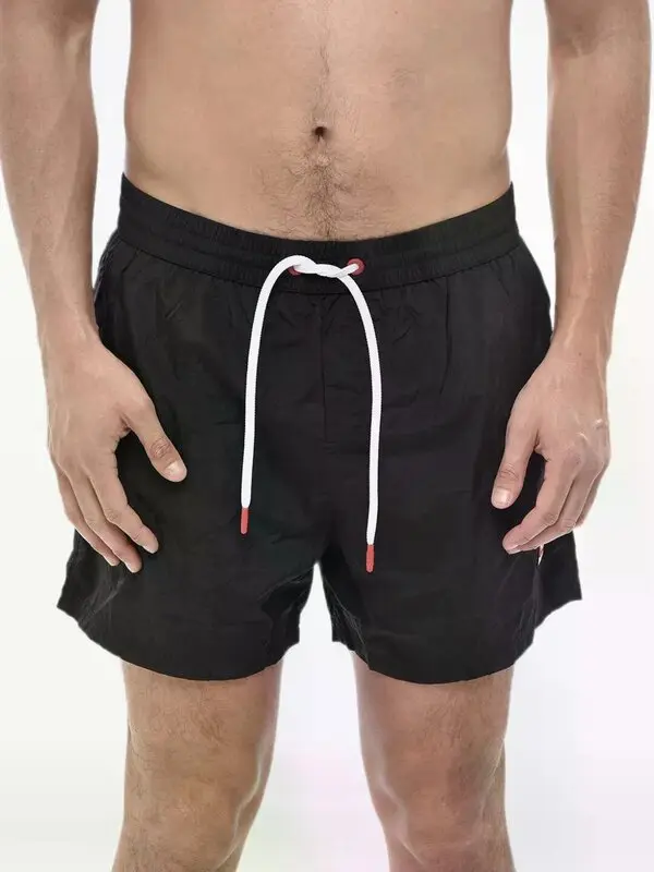 DIESEL® Logo-patch Swim Shorts - Black
