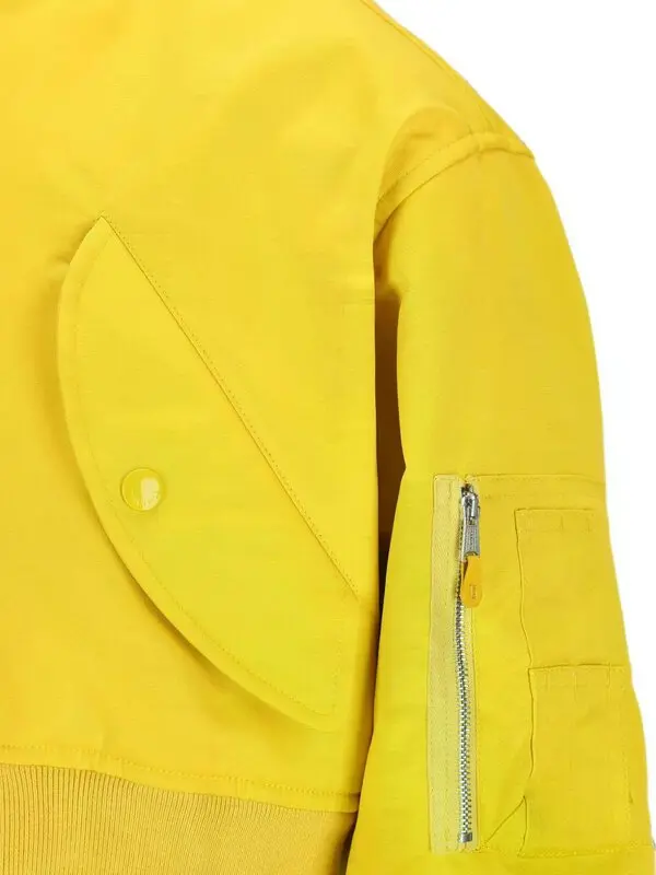 Balenciaga Cropped Oversized Bomber Jacket