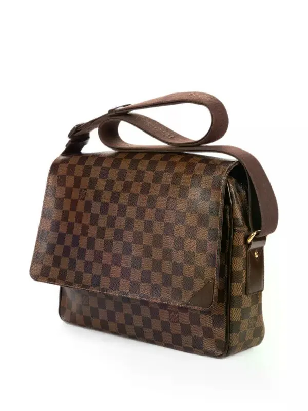 LOUIS VUITTON Damier Ebene Shelton Shoulder Bag - Brown