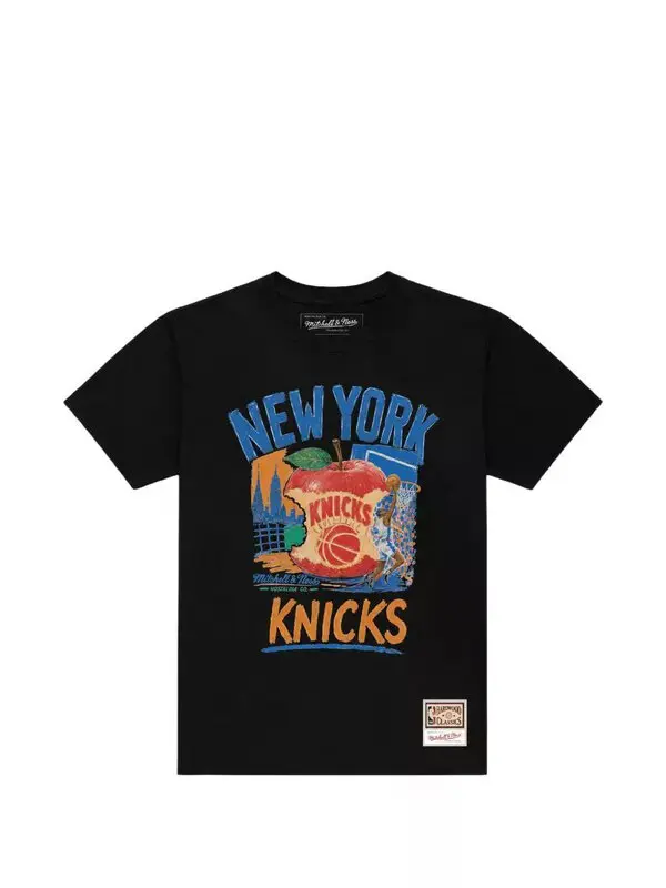 Mitchell & Ness X New York Knicks Concrete Apple T-shirt - Black