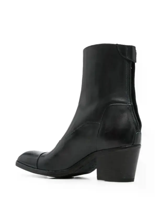 ALBERTO FASCIANI Cap-toe Rear-zip Boots
