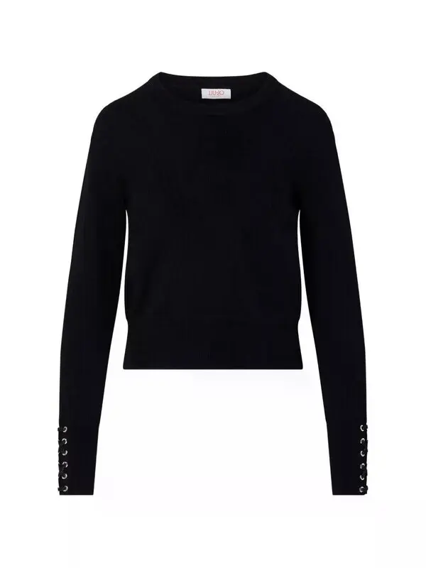Liu Jo Sweater With Laces - Black