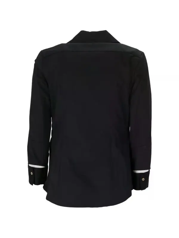 Elisabetta Franchi Logo Charm V-neck Blouse