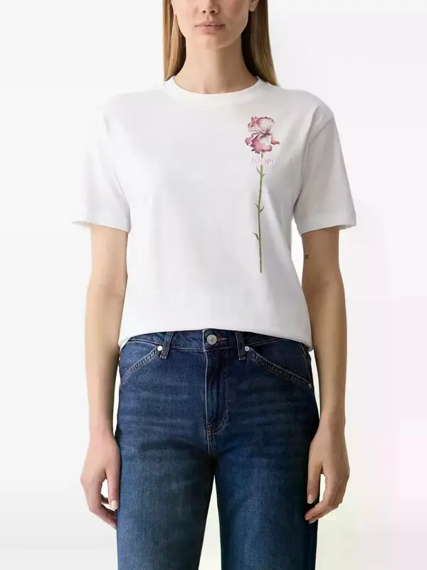 JOOP! Floral Print T-shirt - White