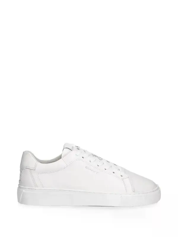 Gant Leather Logo Print Sneakers - White