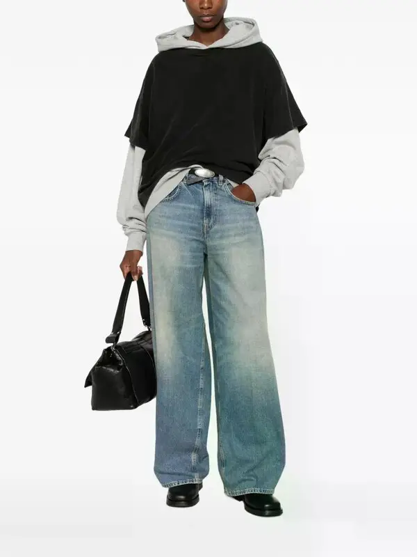 FOUND Layered-design Hoodie