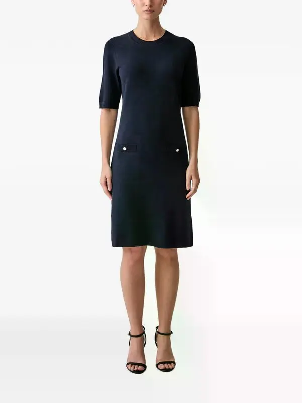 JOOP! Short-sleeve Midi Dress With Button Detail
