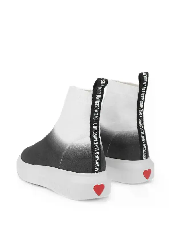 Moschino Ombré Logo Embroidered Sneakers