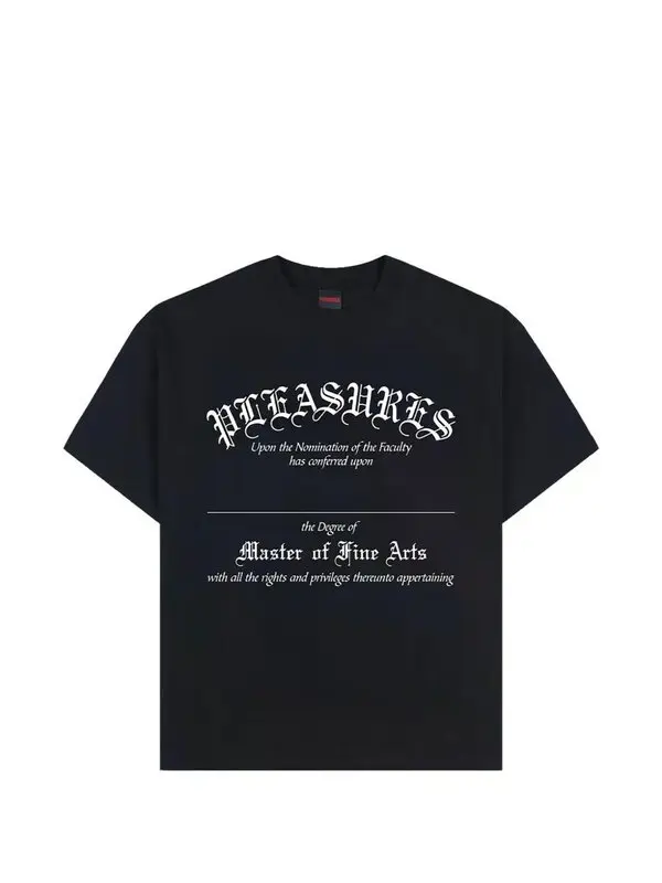 PLEASURES Degree Graphic-print T-shirt