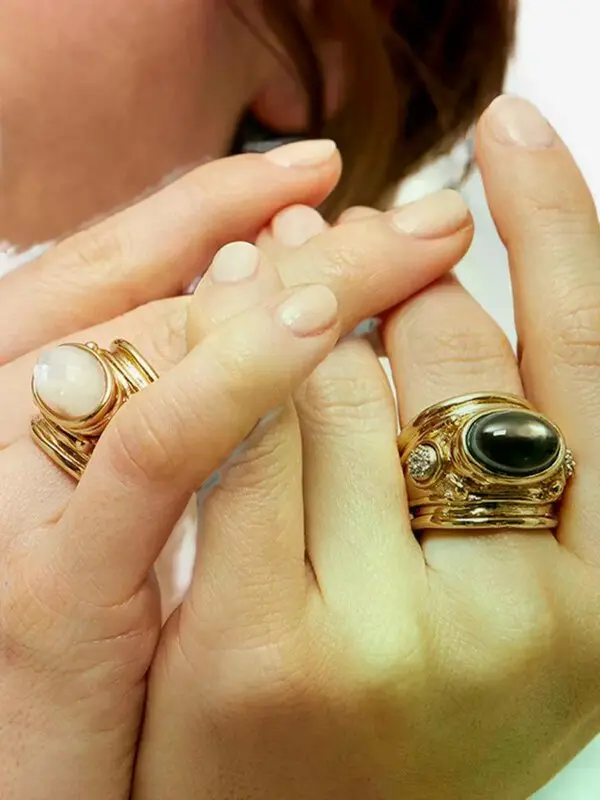 Gas Bijoux Simone Pearl Rhinestone Ring