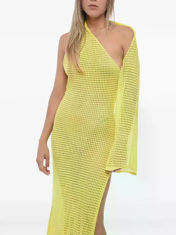 ART ESSAY Naomi Crochet-knit Maxi Day Dress