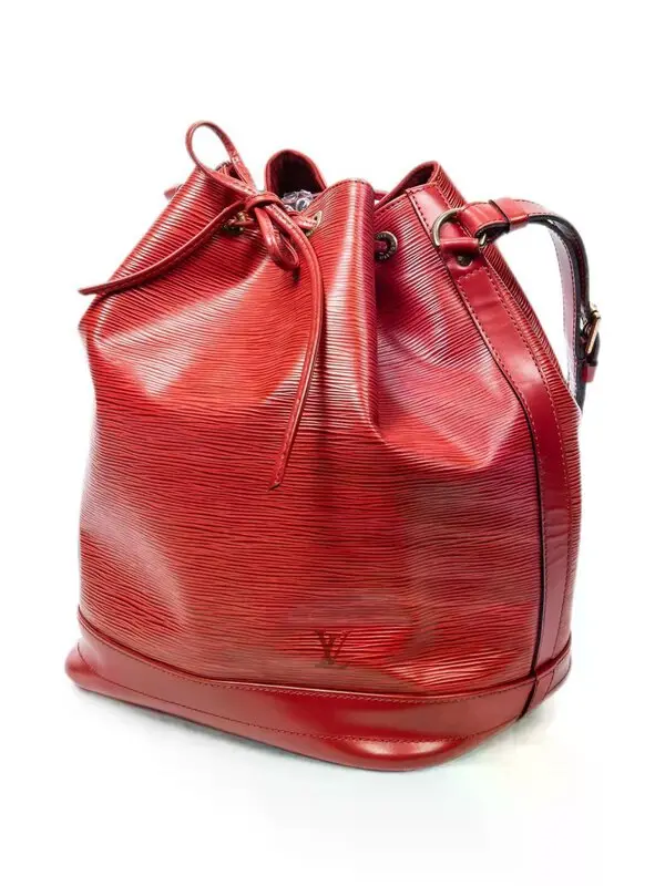 LOUIS VUITTON Noé Epi Bucket Bag - Red