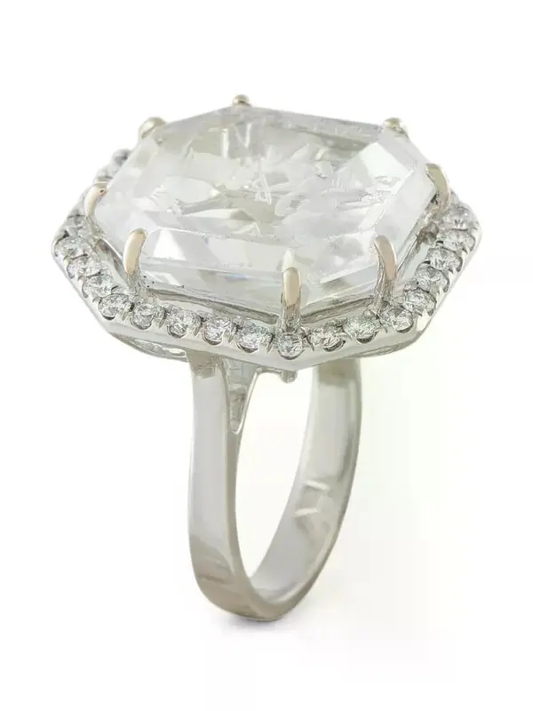 LB EXCLUSIVE Cupid Diamond Intaglio Ring - Silver