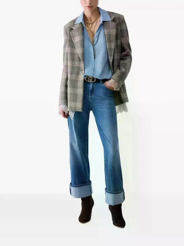 Liu Jo High-waisted Flare Jeans With Stonewash Finish