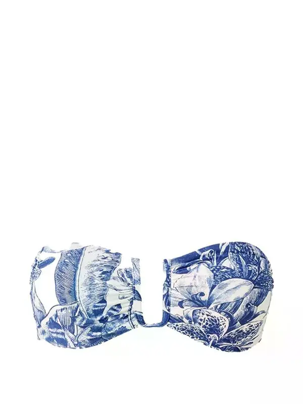 Melissa Odabash Prague Paloma Floral-print Bikini Top - White