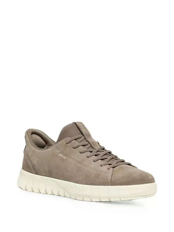 Geox Suede Panelled Sneakers - Brown