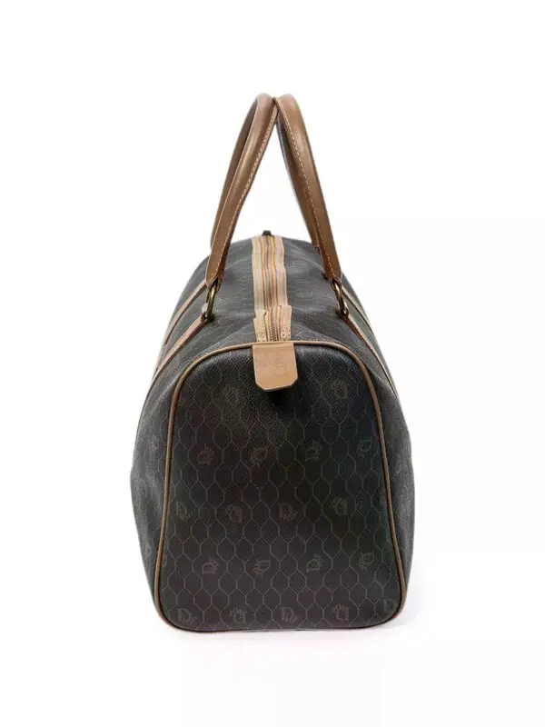 Dior Honeycomb Boston Tote Bag - Black