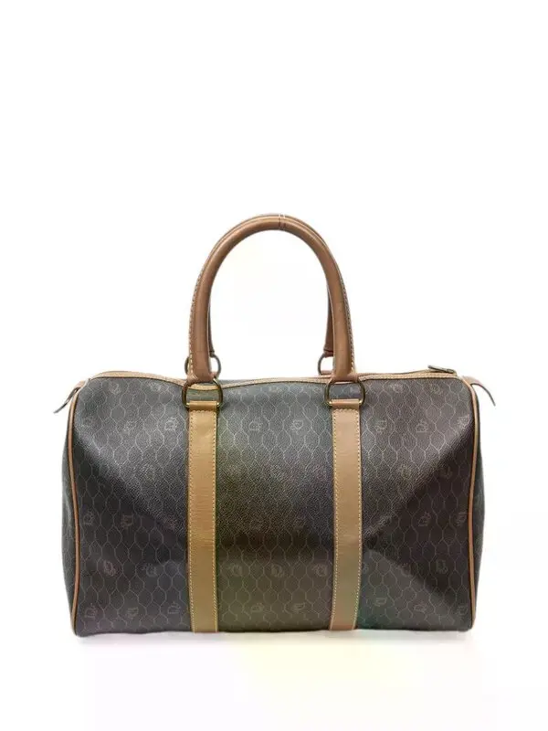 Dior Honeycomb Boston Tote Bag - Black