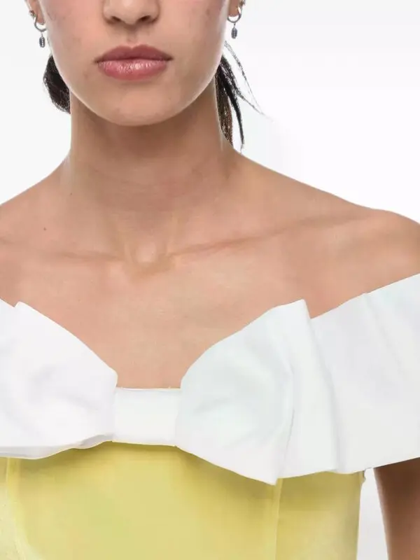 ADRIANA HOT COUTURE Off-the-shoulder Mini Dress With Bow Detail