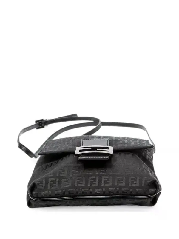 Fendi Monogram Pattern Shoulder Bag - Black