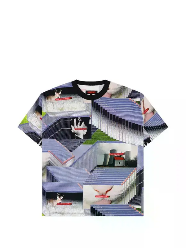PLEASURES Crash Heavyweight T-shirt - Blue