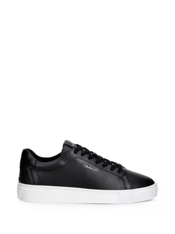 Gant Logo-print Leather Sneakers - Black