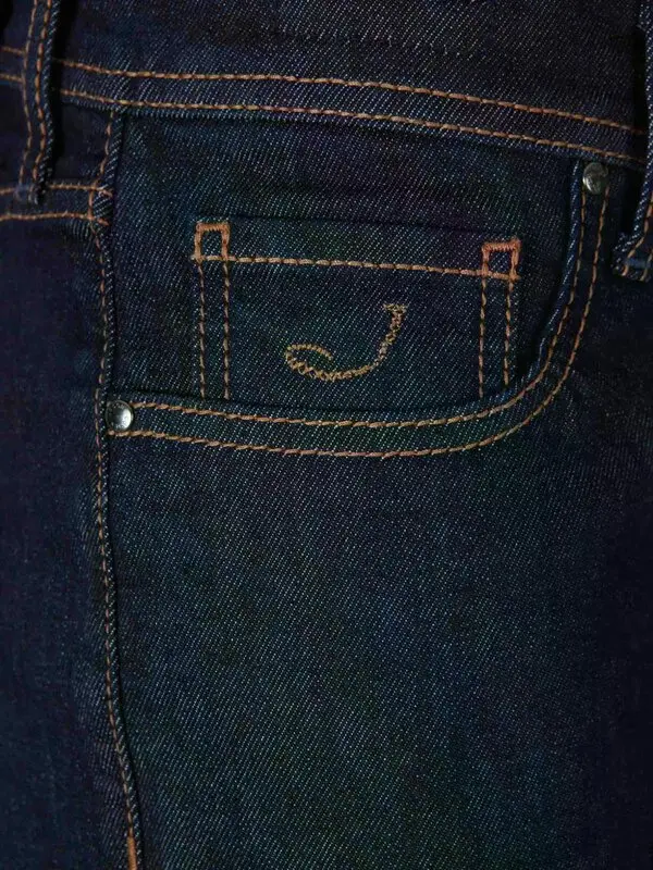 Jacob Cohen Logo-patch Slim-fit Jeans