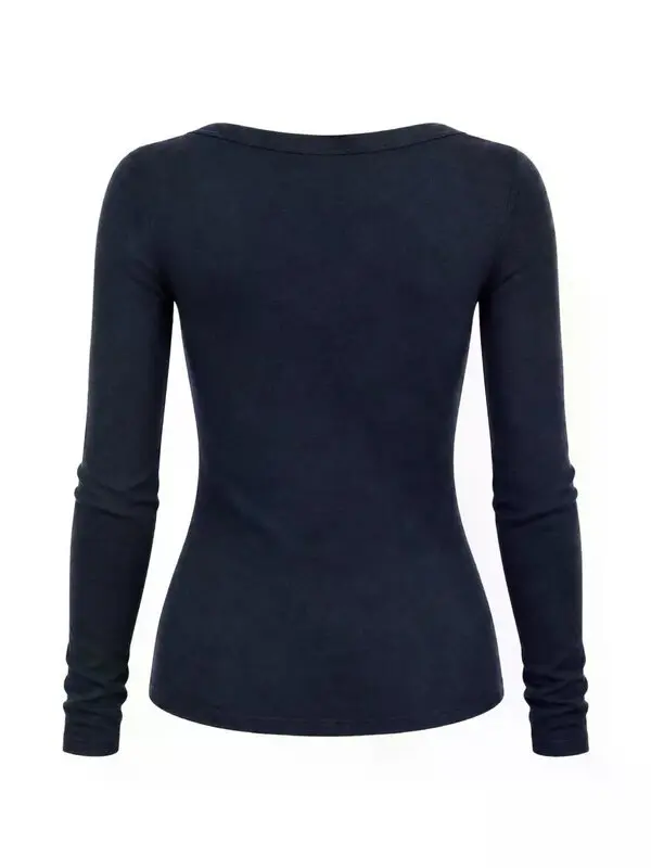 Dorothee Schumacher Long Sleeve Scoop Neck Top