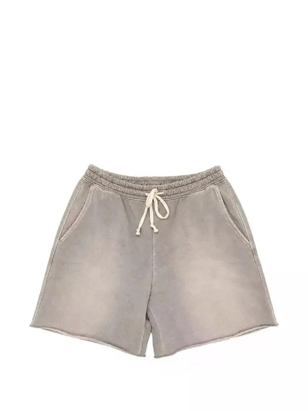 MOOJI MOOJI Drawstring Raw-cut Shorts - Grey