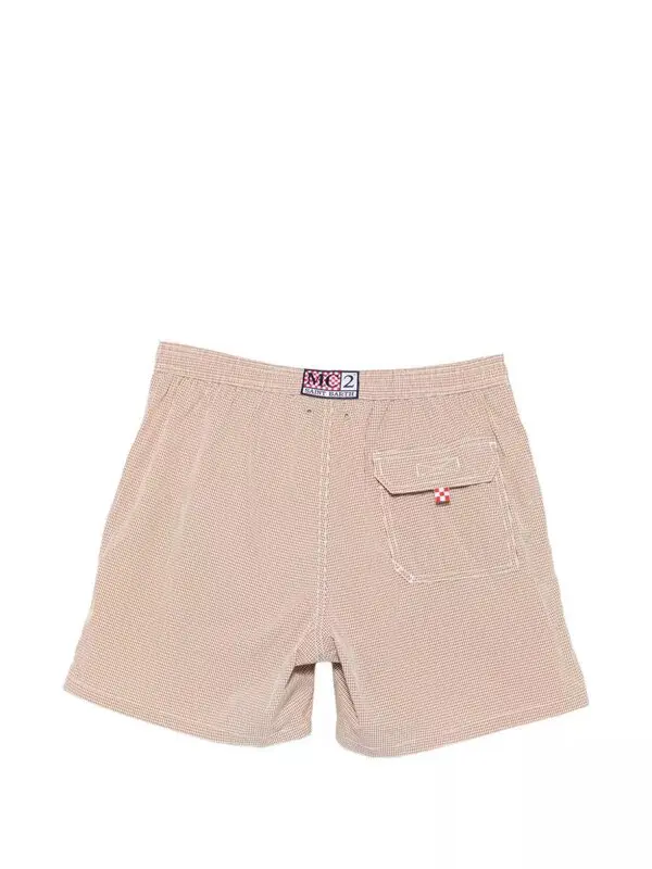 MC2 SAINT BARTH Patmos Gingham Check Swim Shorts