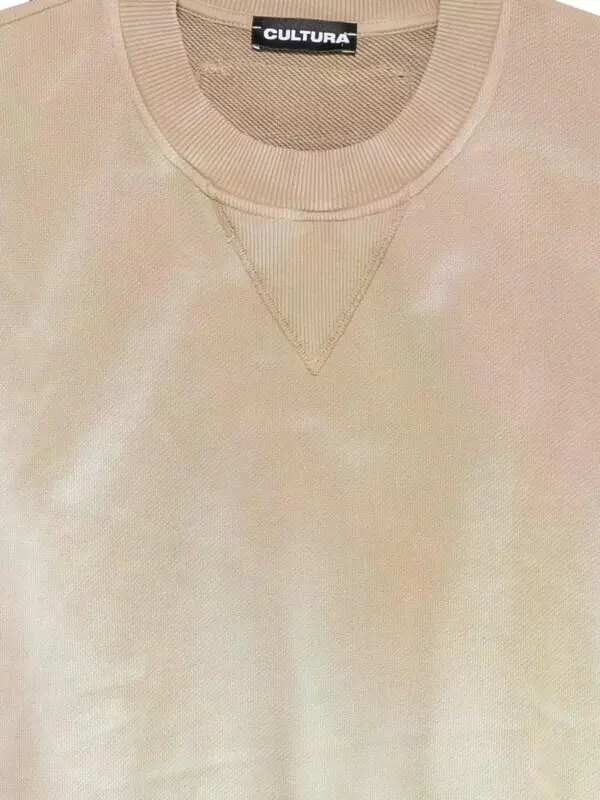 CULTURA Faded Raw-edge Sleeveless Sweater - Neutrals