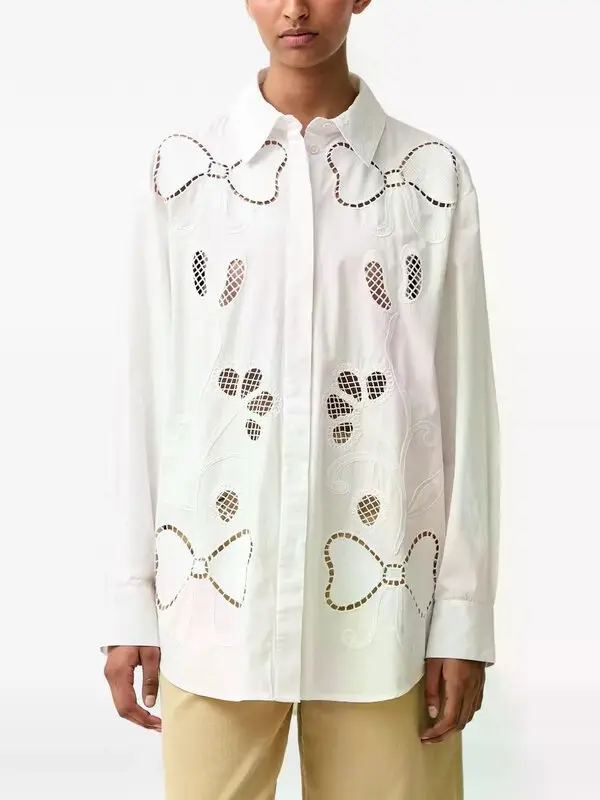 Stine Goya Broderie-anglaise Shirt - White
