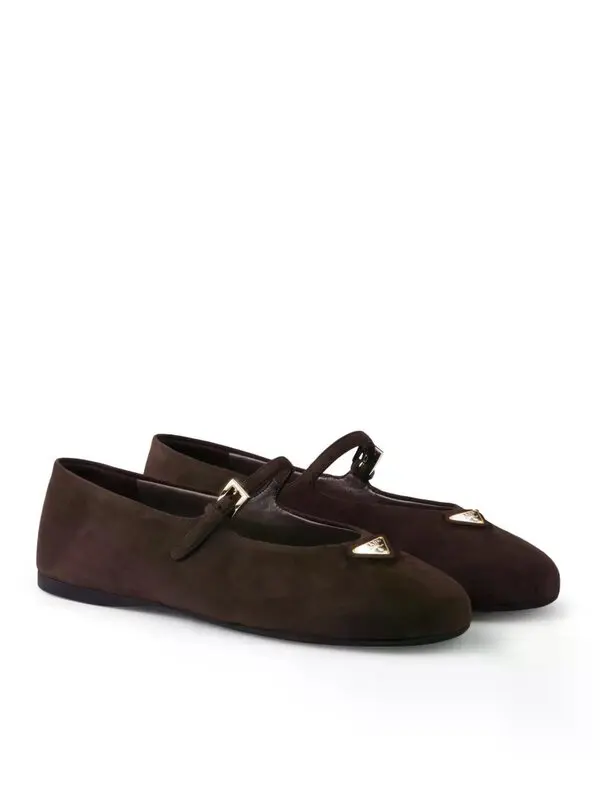 Prada Suede Ballet Flats