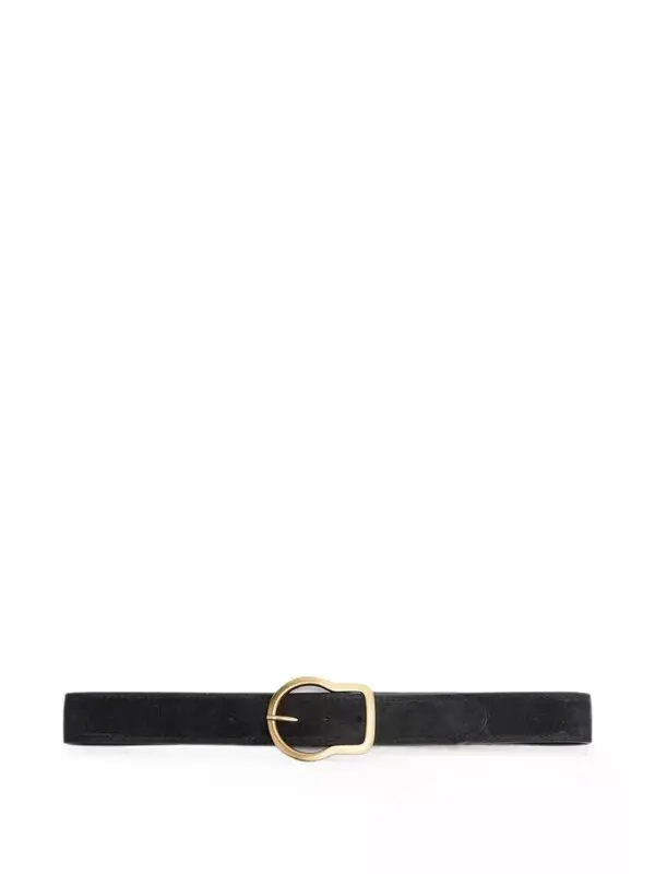 Dorothee Schumacher Suede Buckle Belt - Black