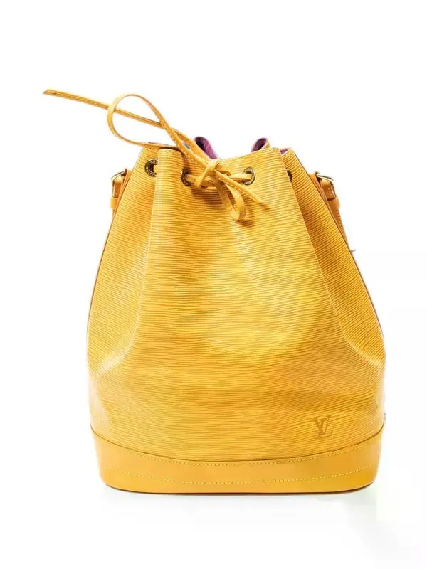 LOUIS VUITTON Gm Noe Leather Bucket Bag - Yellow