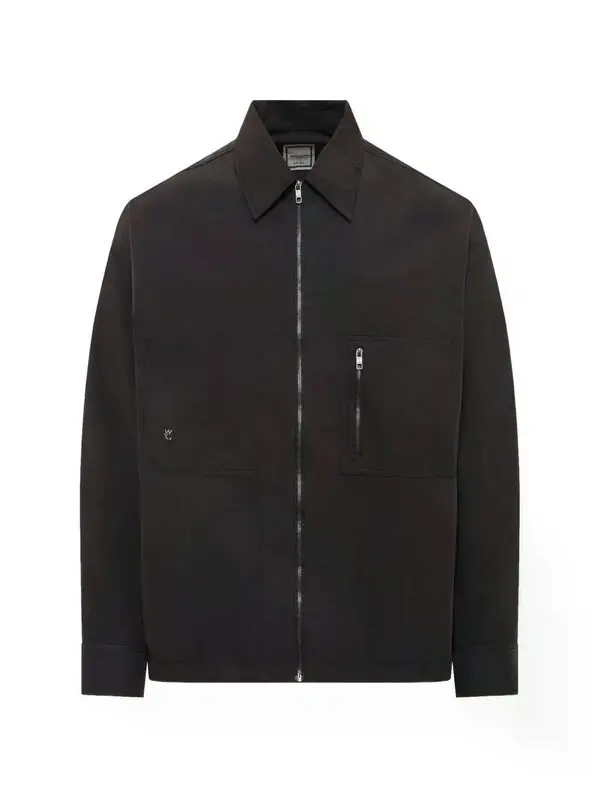 WOOYOUNGMI Zip-up Chest-pocket Shirt - Black