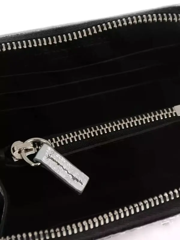Dsquared2 Craquelé-effect Eyelet-embellished Wallet