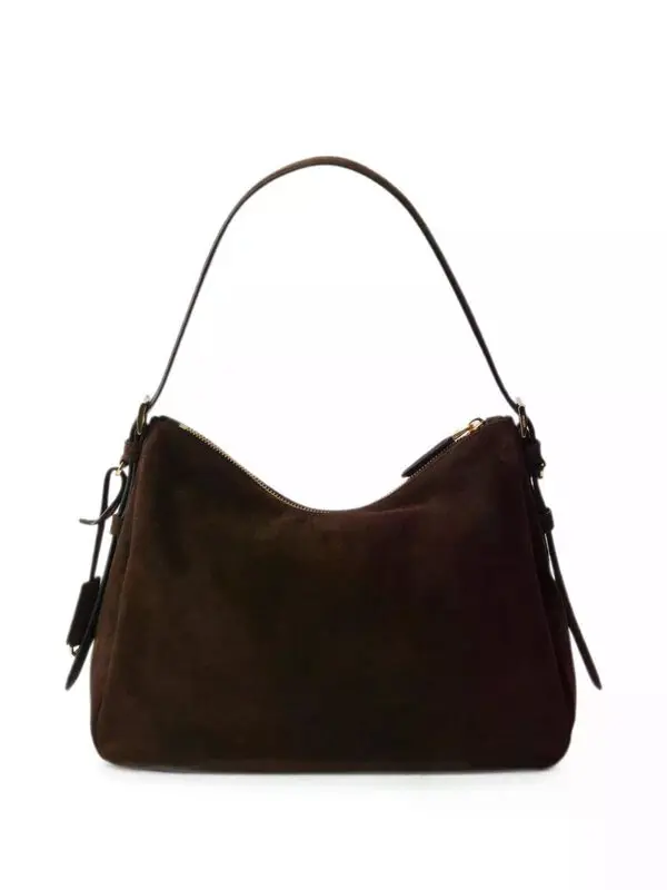 Prada Aimée Medium Suede Shoulder Bag
